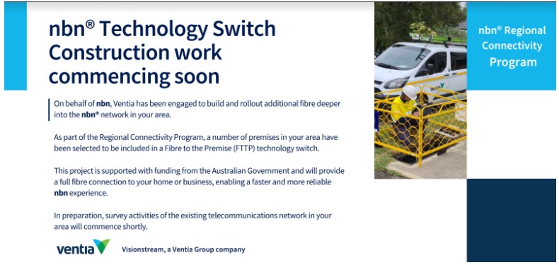 Nbn Fibre to the Premises Roll Out in your community (FTTP) – Better ...