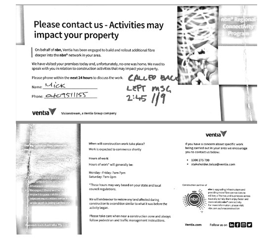 Nbn Fibre to the Premises Roll Out in your community (FTTP) – Better ...